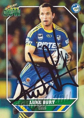 Signed 2011 PARRAMATTA EELS NRL Card LUKE BURT | eBay Australia