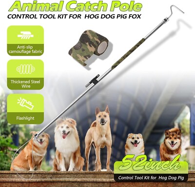 Dog Catcher Pole Animal Catch Pole Animal Control Tool Trap Kit for ...