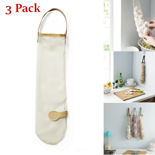 Onion Garlic Hanging Organizer Holder Storage Kitchen Wall Bags Net 11. ...