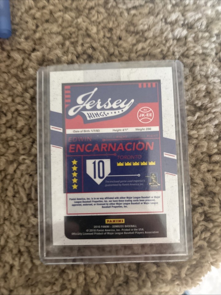 2016 panini jersey kings edwin encarnacion 91/99 | eBay