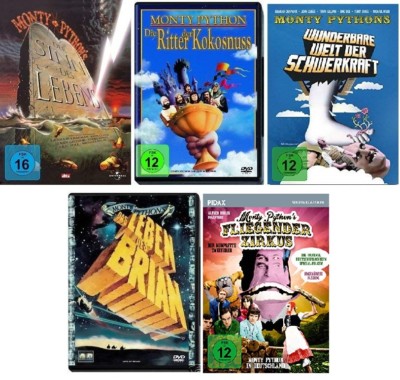 5 DVDs * MONTY PYTHON - KLASSIKER COLLECTION - 5 FILME IM SET # NEU OVP ...
