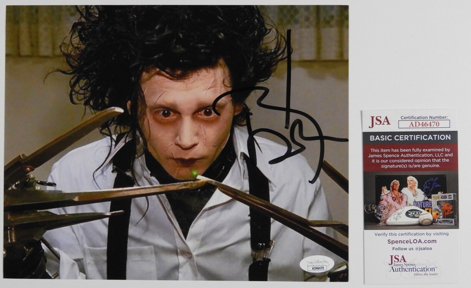 Johnny Depp JSA Signed Autograph 8 x 10 photo Edward Scissorhands | eBay