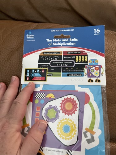 The Nuts & Bolts of Multiplication Mini Bulletin Board Set Grade 2-4 ...