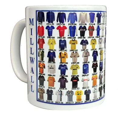Millwall Mug Football shirt history New Gift 2025-26 | eBay UK