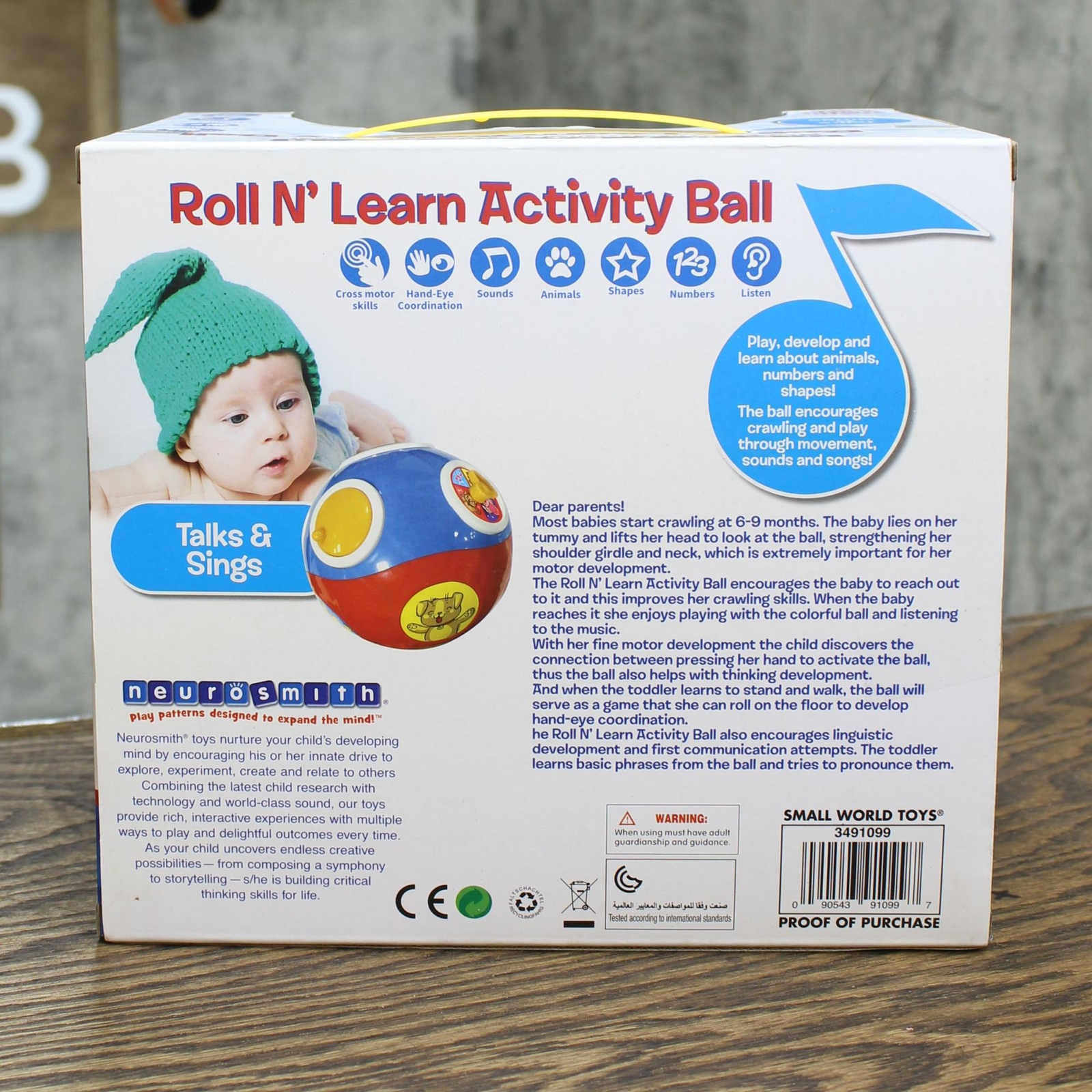 nWT Small World Toys Neurosmith Roll N' Learn Activity Ball. 3491099 | eBay