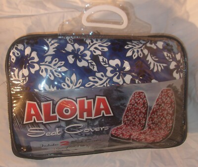 ALOHA CAR SEAT COVERS BLUE FIT MOST BUCKET SEATS BY WINPLUS | eBay