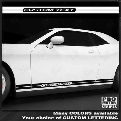 Dodge Challenger Rocker Panel Side Stripes Decals 2015 2016 2017 2018 ...