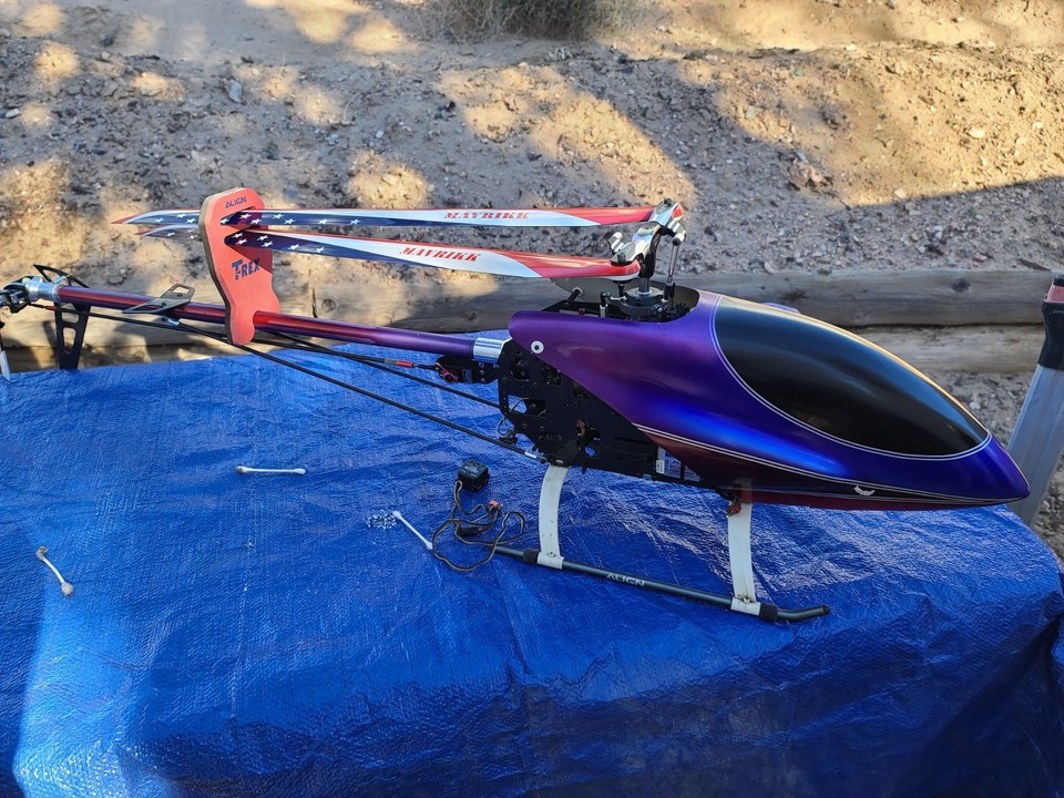 Align T-Rex 600 Electric Flybarless RC Helicopter Mavrikk Revolution ...