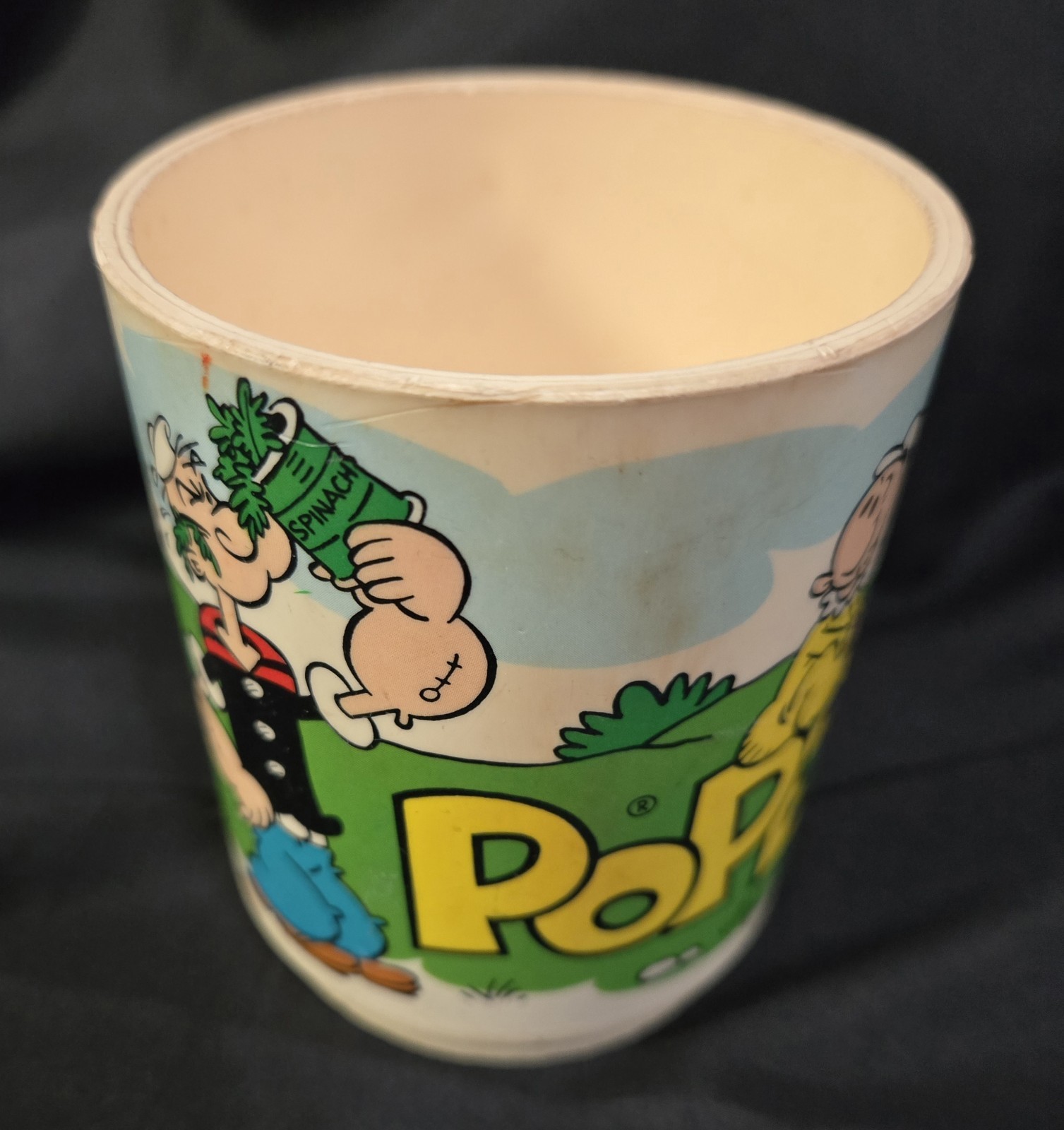Vintage Popeye Cartoon Coffee Cup Mug Plastic Deka 1979 | eBay