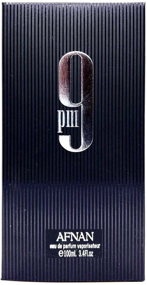 AFNAN 9 PM EAU DE PARFUM SPRAY FOR MEN 3.4 Oz / 100 ml BRAND NEW ITEM ...