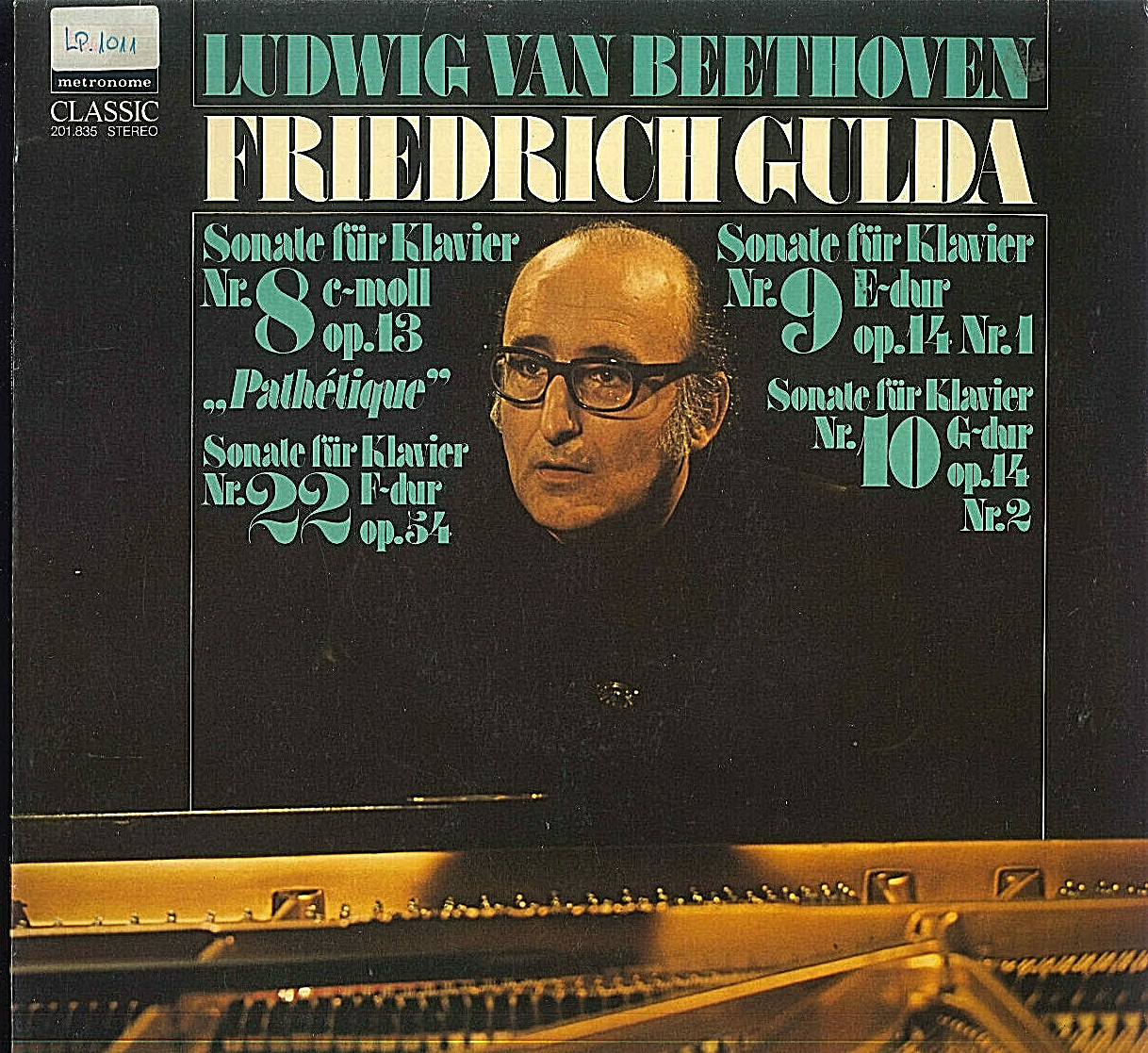 Ludwig van Beethoven, Friedrich Gulda ‎– Sonate Für Klavier Nr.1 F-moll ...