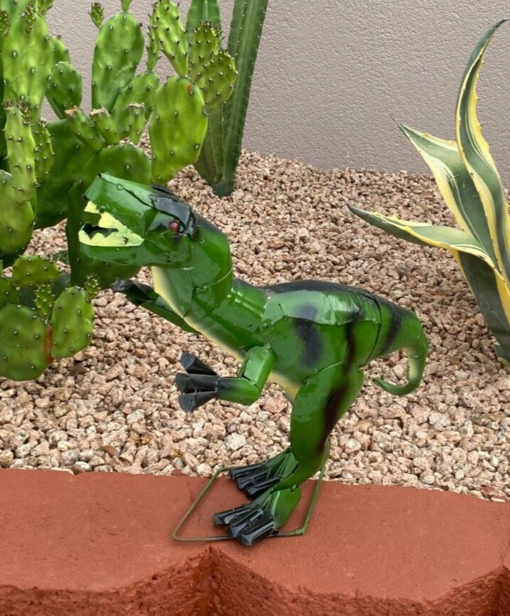 Metal T Rex Dinosaur Jurassic Tyrannosaurus Yard Art Garden Decor | eBay