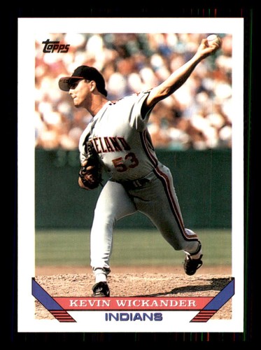 1993 Baseball Topps Kevin Wickander Cleveland Indians #358 | eBay