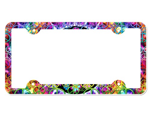 Peace Sign License Plate Frame | eBay
