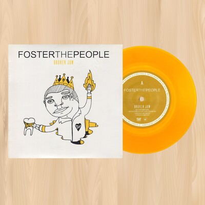 GOLD VINYL---- FOSTER THE PEOPLE Broken Jaw / Ruby RSD 7" SINGLE RECORD ...