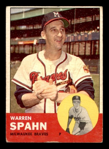 1963 Topps Baseball #320 Warren Spahn VG *f1 | eBay