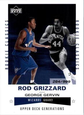 2002-03 Upper Deck Generations #228 Rod Grizzard/George Gervin/999 - NM ...