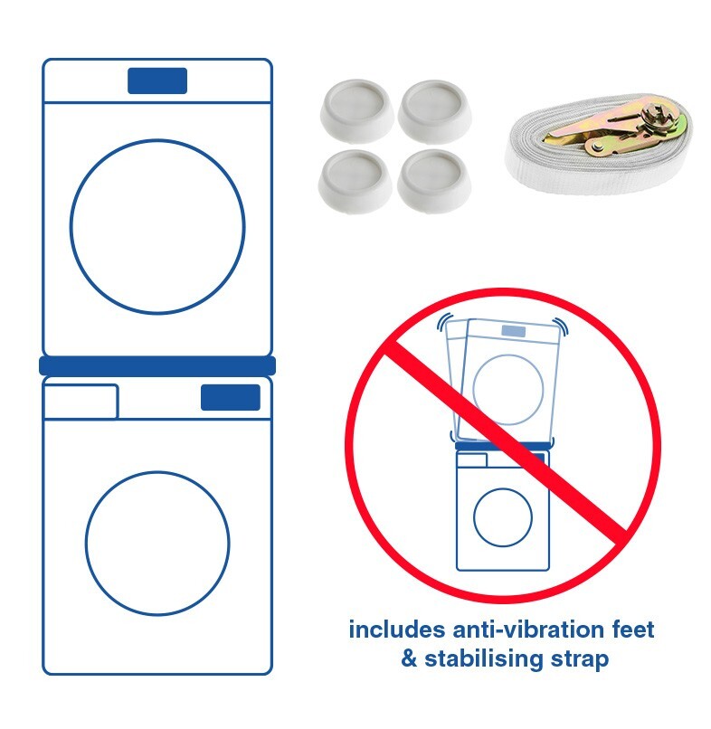 Stacking Kit + Pull Out Clothes Shelf Tray Candy Washing Machine ...