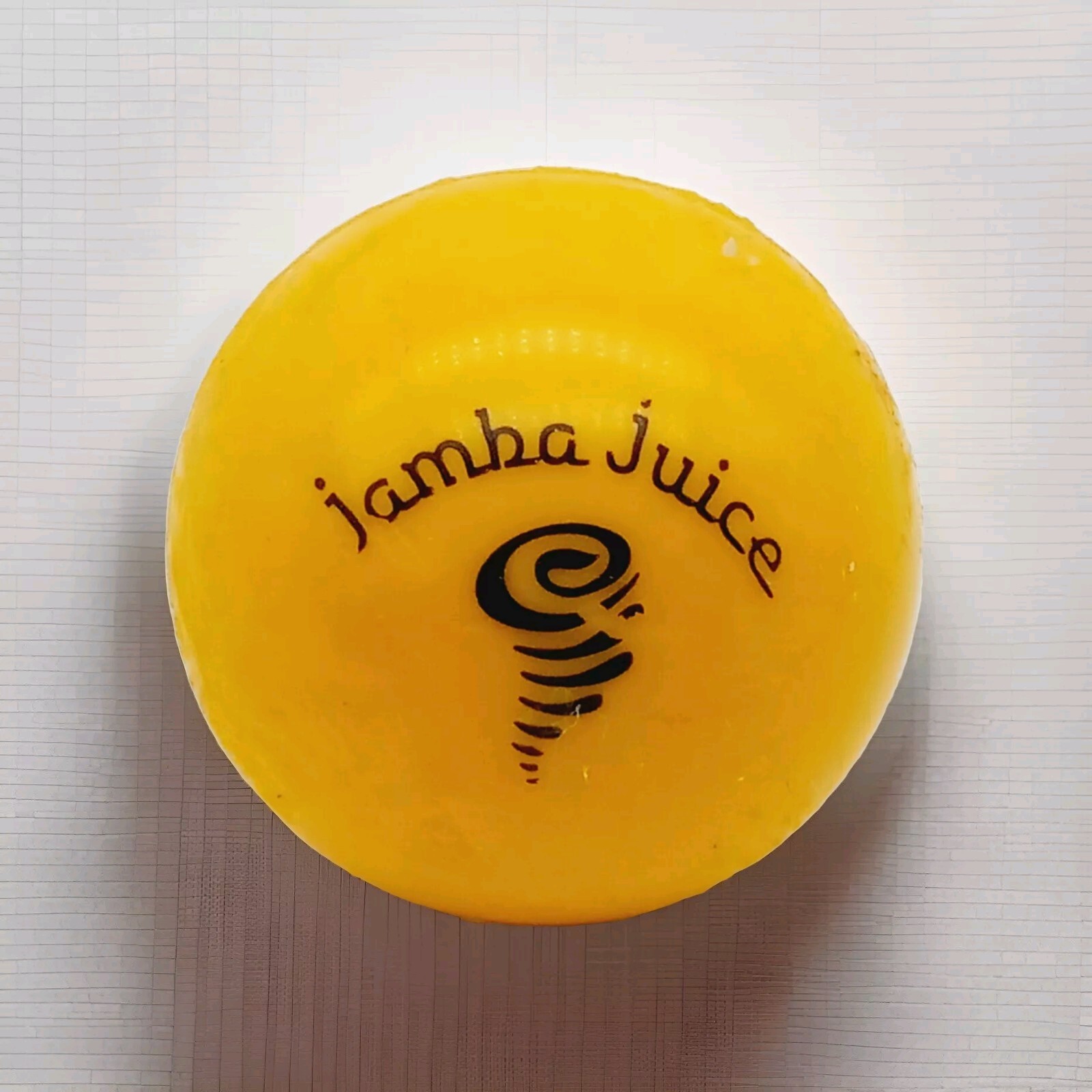 Vintage Jamba Juice Advertising 1.5" Super Bouncy Yellow Ball Promo ...