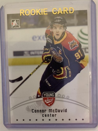 CONNOR McDAVID ROOKIE CARD 2014 Young Stars NHL RC Leaf Hockey EDMONTON ...