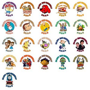 30 PBS Kids Birthday Stickers Lollipop Labels Party Favors 1.5 in YOU ...