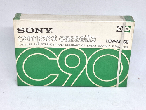 SONY C-90 C90 AB Japan Blank Audio Cassette Tape (Sealed) NEW Paper ...