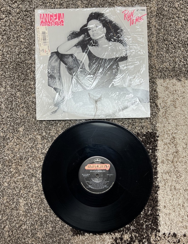 Angela Winbush RUN TO ME Vinyl LP 1987 Single First Pressing Shrink ...