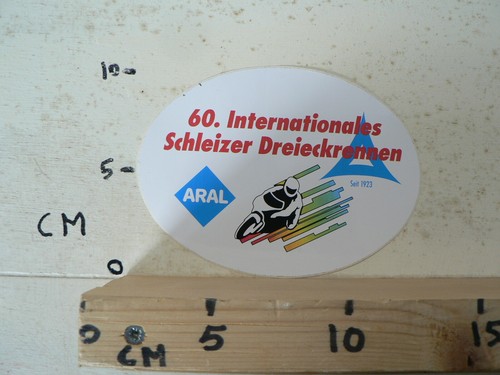 STICKER,DECAL ARAL 60. INTERNATIONALES SCHLEIZER DREIECKRENNEN SEIT ...