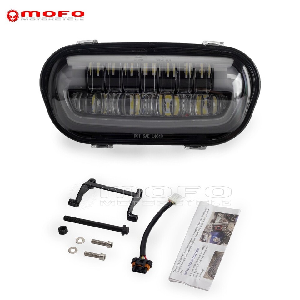 LED Conversion Headlight DRL Hi/Lo Beam Kit For Harley Dyna Fat Bob ...