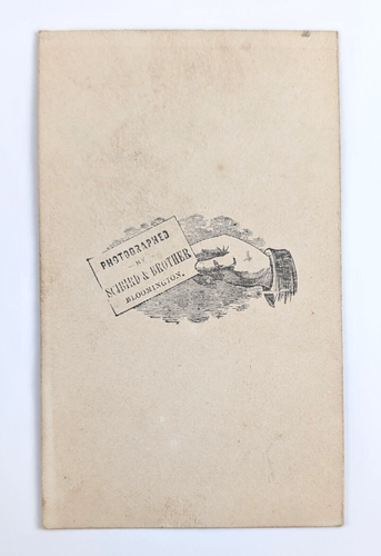 1860s CDV Photo Bearded Man Scibird Bloomington Illinois | eBay