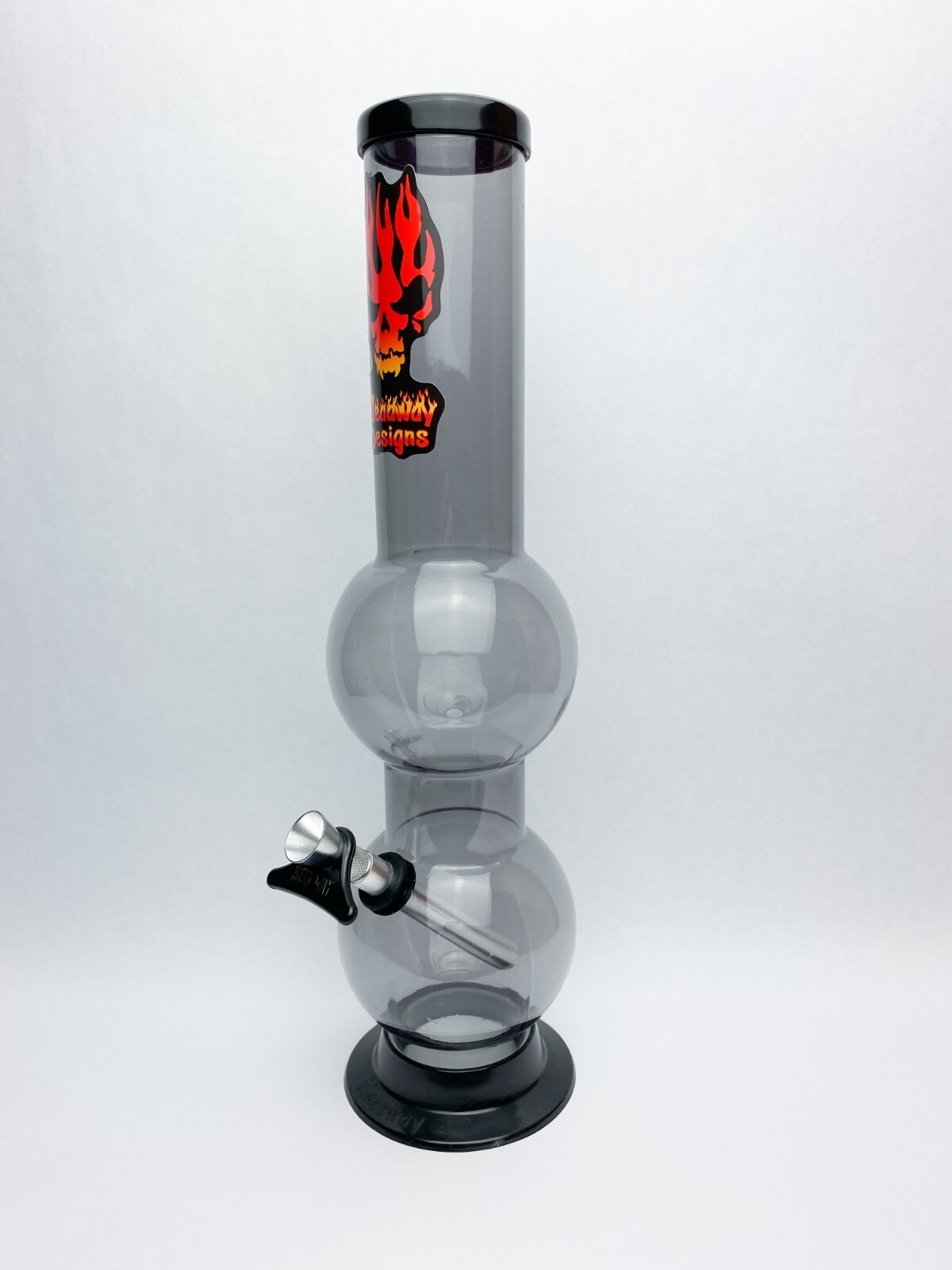 Headway 14" Acrylic Black Double Bubble HOOKAH WATER PIPE BONG With ...