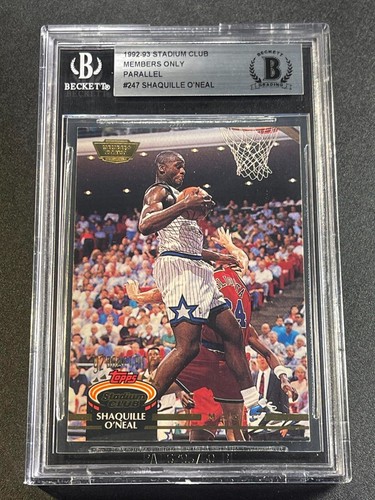 SHAQUILLE O'NEAL SHAQ 1992 TOPPS STADIUM CLUB #247 MEMBERS ONLY ...