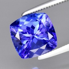 Large 5.38ct Top Blue Tanzanite UNHEATED 9x11mm PEAR Shape AAAA Loose ...