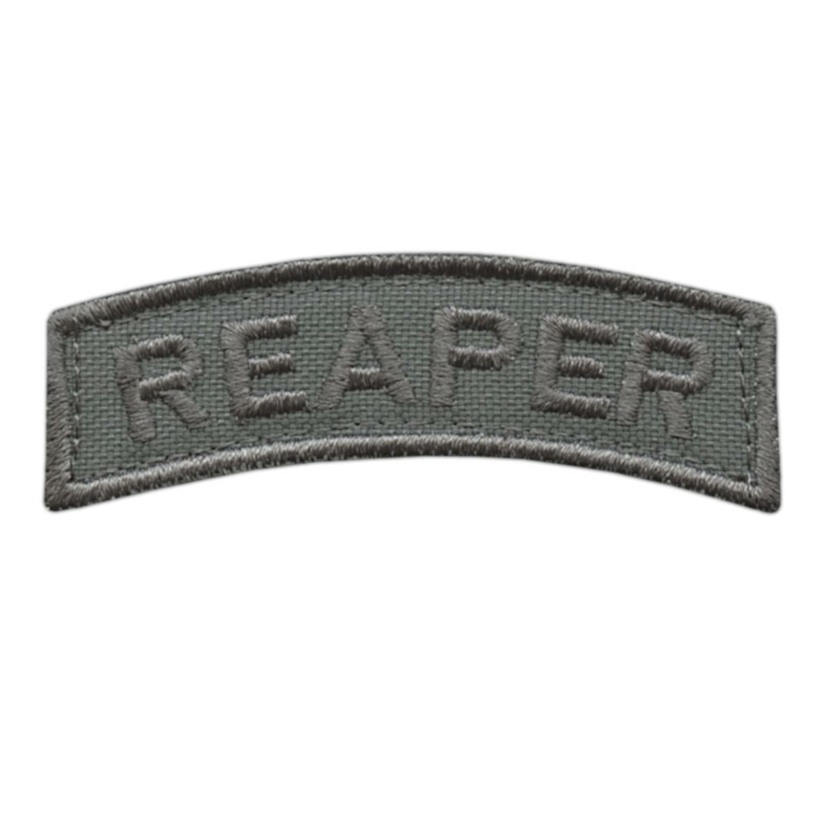 Reaper Shoulder Tab wolf gray grey embroidered tactical morale badge ...