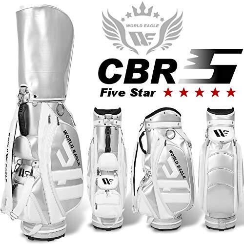 WORLD EAGLE WE-CBR5 caddy Golf bag Silver White | eBay