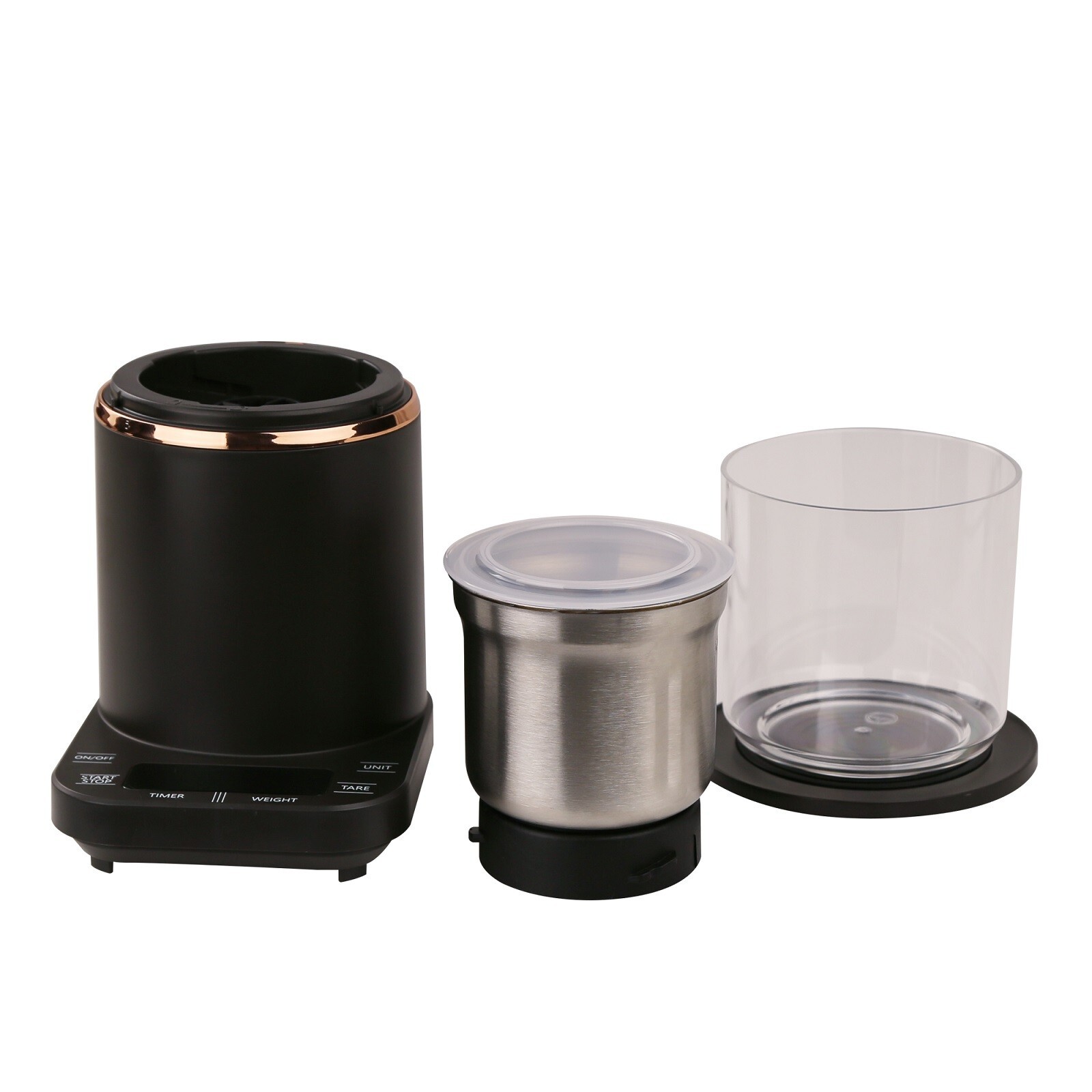 Hakka Electric Coffee Bean Grinder with Scale for Grinding Nut Seed ...