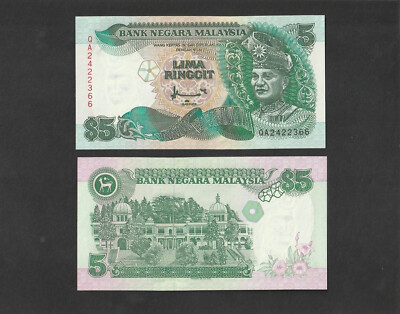 Malaysia 5 Ringgit RM5 (1995) P35 banknote - UNC | eBay