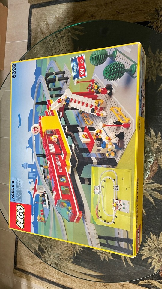 LEGO 6399 Airport Shuttle Monorail Vintage 100% Complete Set with Box ...