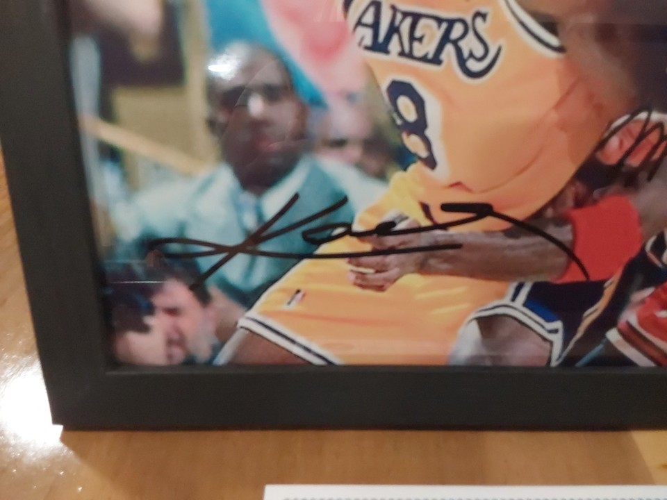 KOBE BRYANT & MICHEAL JORDAN Dual Autograph 8x10 Framed Print W/ COA | eBay