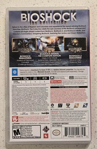 BioShock: The Collection - Nintendo Switch - Code in Box | eBay