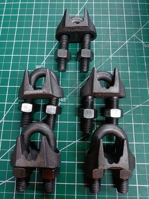 (Lot of 5) Chicago Hardware 23055-1 Wire Rope Cable Clip Clamp 3/4 ...