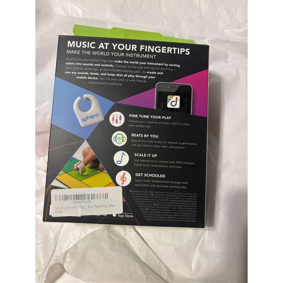 Sphero Specdrums Musical Rings App Enabled Toy White | eBay