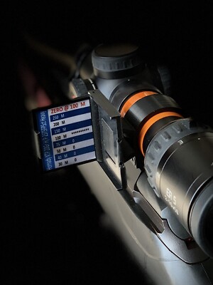 Rifle Scope Ballistic Data Holder, Side Mount or Top Mount To Scope | eBay