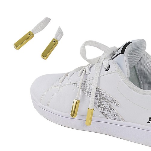 4pcs Metal Gold Colour Shoe Lace Tips Aglets to Repair or Shorten Laces ...