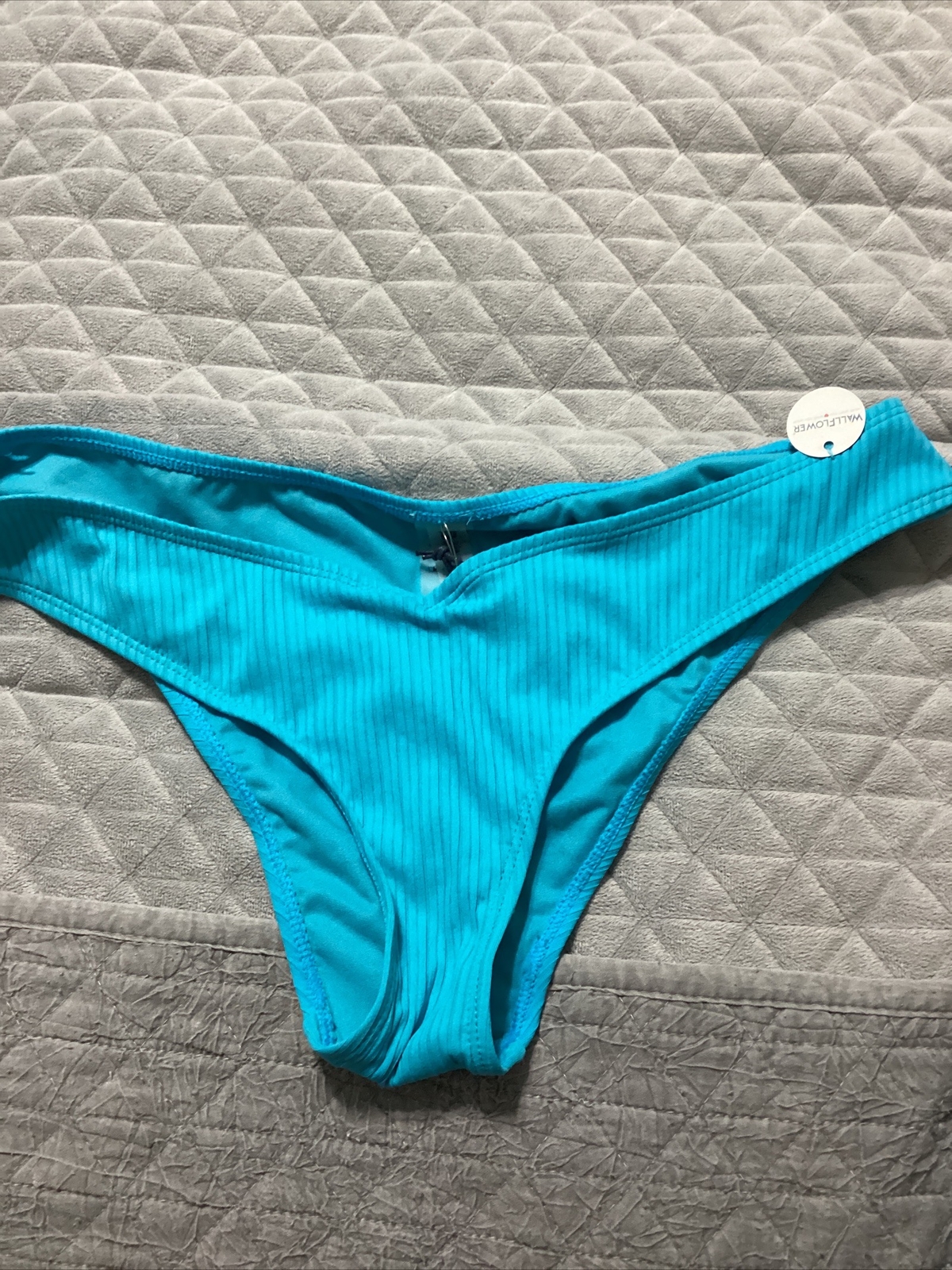 Wallflower Swim Bottoms Classic Coverage Teal Blue Swimwear NWT Large ...