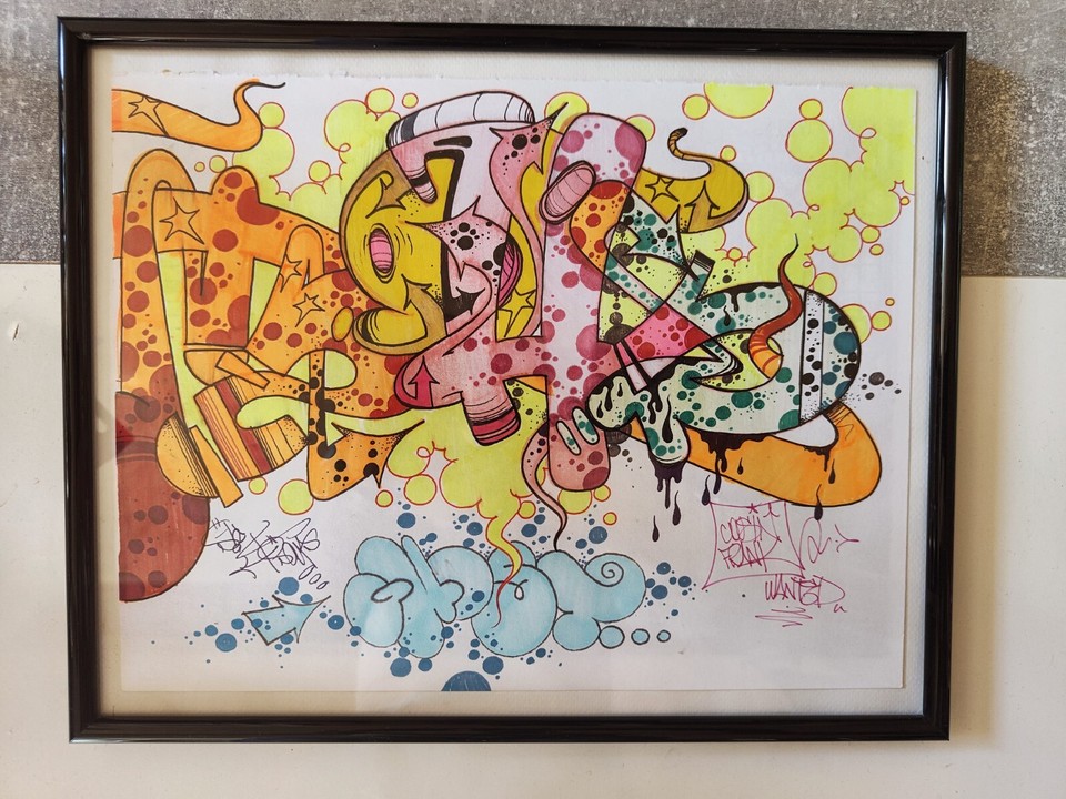 GHOST Ris aka Cousin Frank Drawing Dessin Original Signed SEEN/QUICK ...