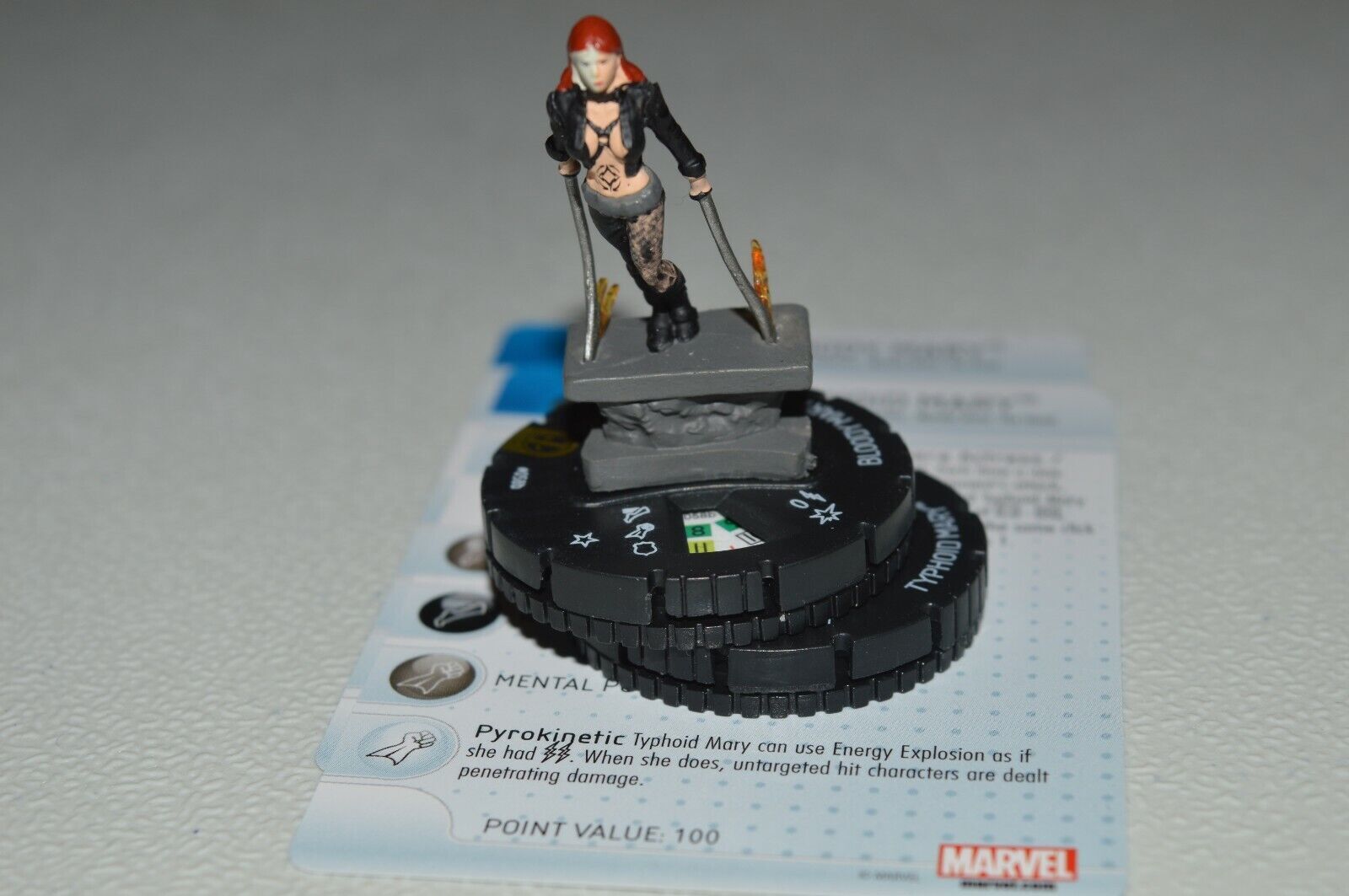Marvel Heroclix Deadpool 058/058b Typhoid Mary Bloody Mary Super Rare ...