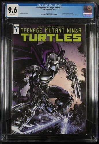 Teenage Mutant Ninja Turtles #1 SHREDDER Clayton Crain TMNT CGC 9.6 NM ...