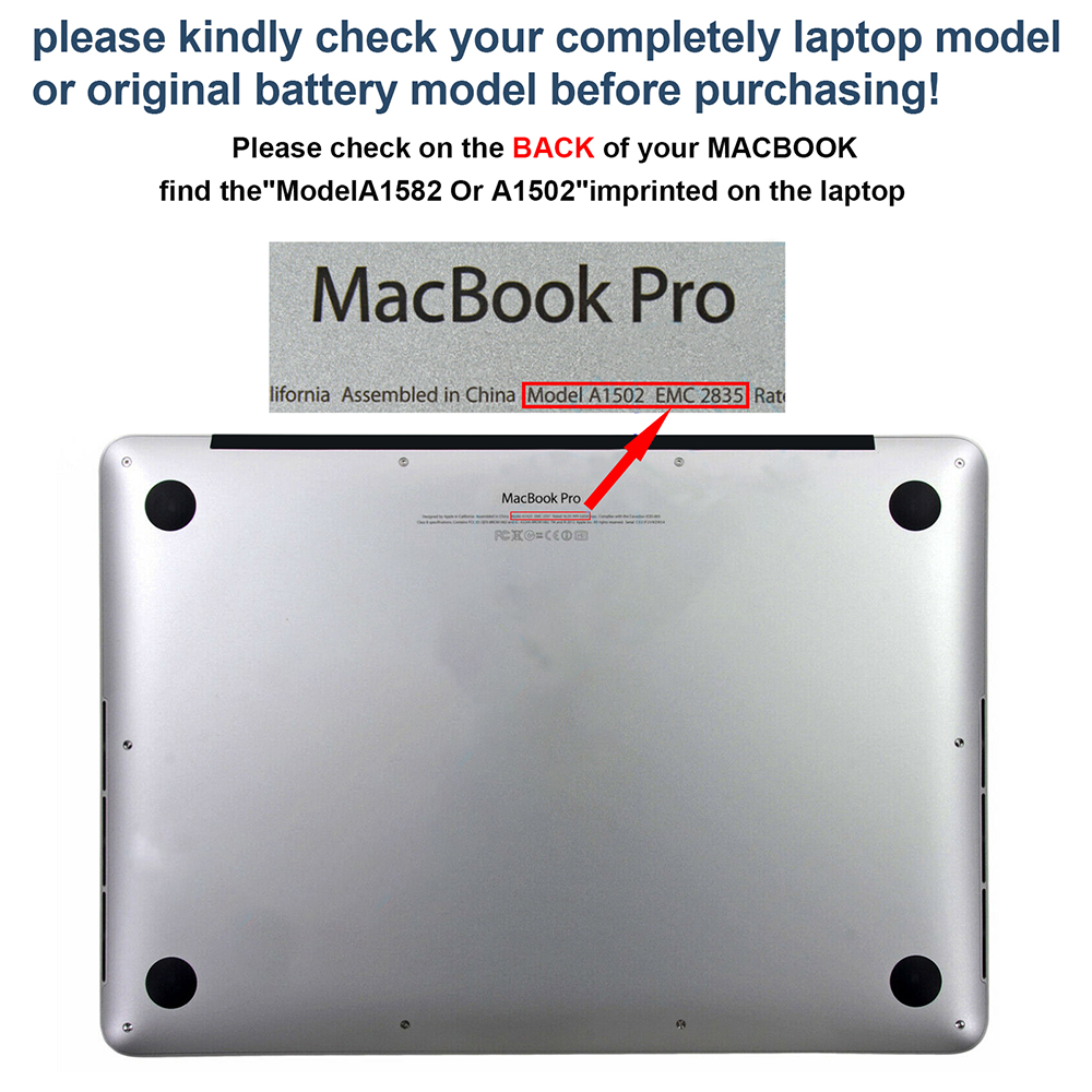 Battery for MacBook Pro 13'' Retina A1582 A1502 2015 2014 2013 /Charger ...
