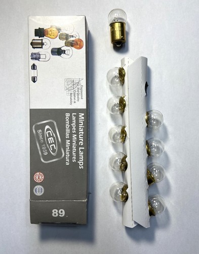 CEC Industries #89 Miniature Lamps/Bulbs (box of 10) | eBay